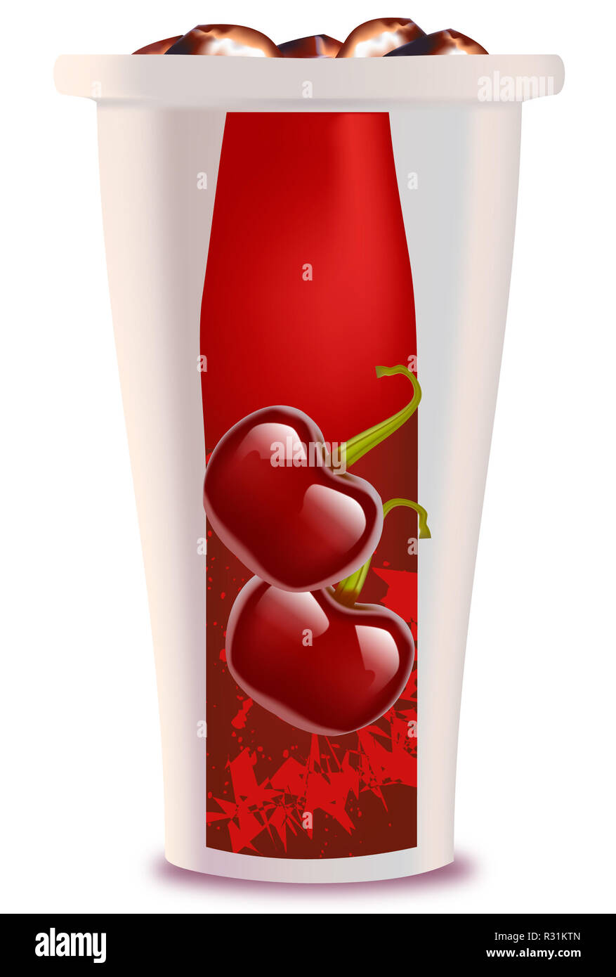 cherrycola ai illustration Stock Photo - Alamy