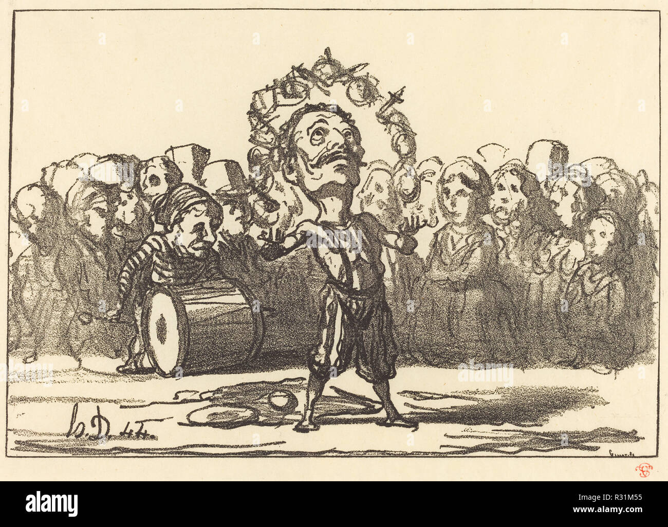 Les saltimbanques. Dated: 1880. Medium: gillotype on China paper ...