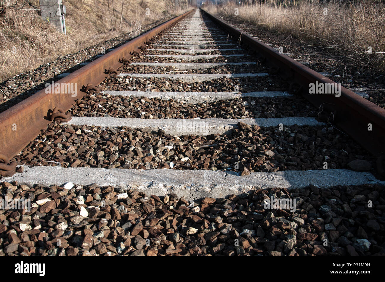 rail line to nowhere Stock Photo - Alamy