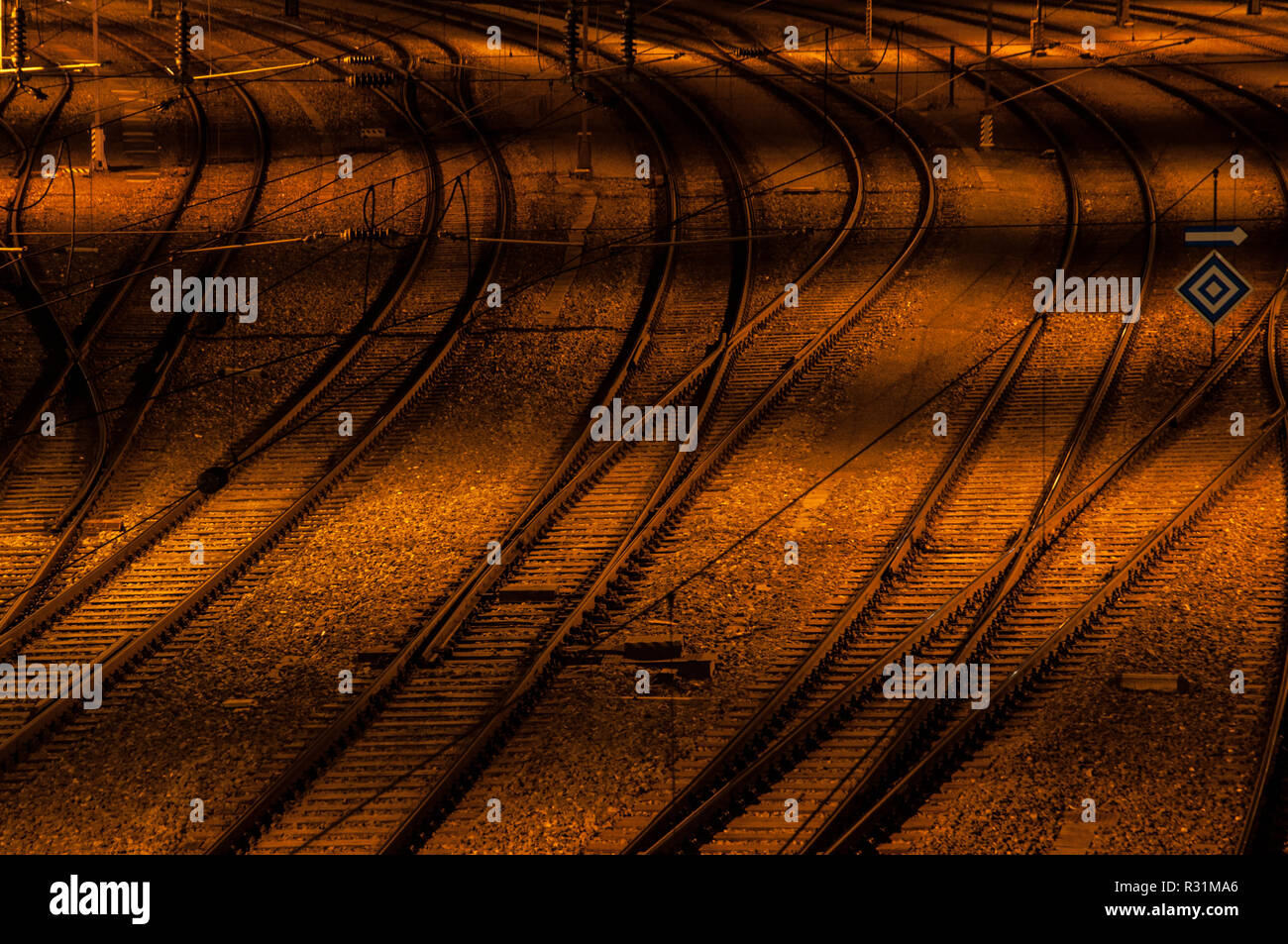 orange rail mix Stock Photo - Alamy