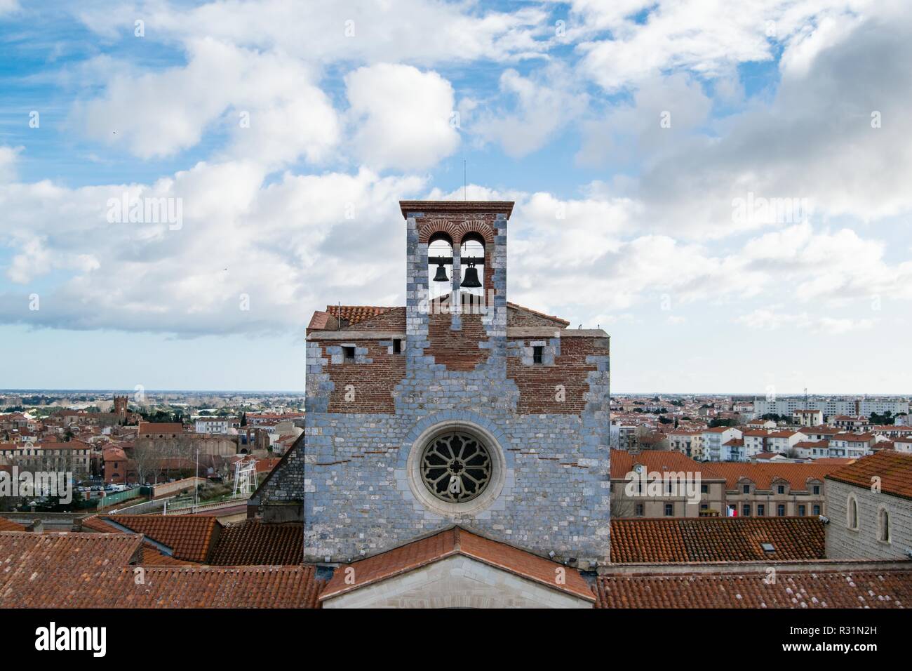 Panorama of Perpignan city, France Stock Photo - Alamy