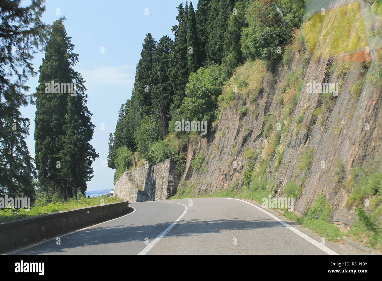 Road along garda lake italy hi-res stock photography and images - Alamy