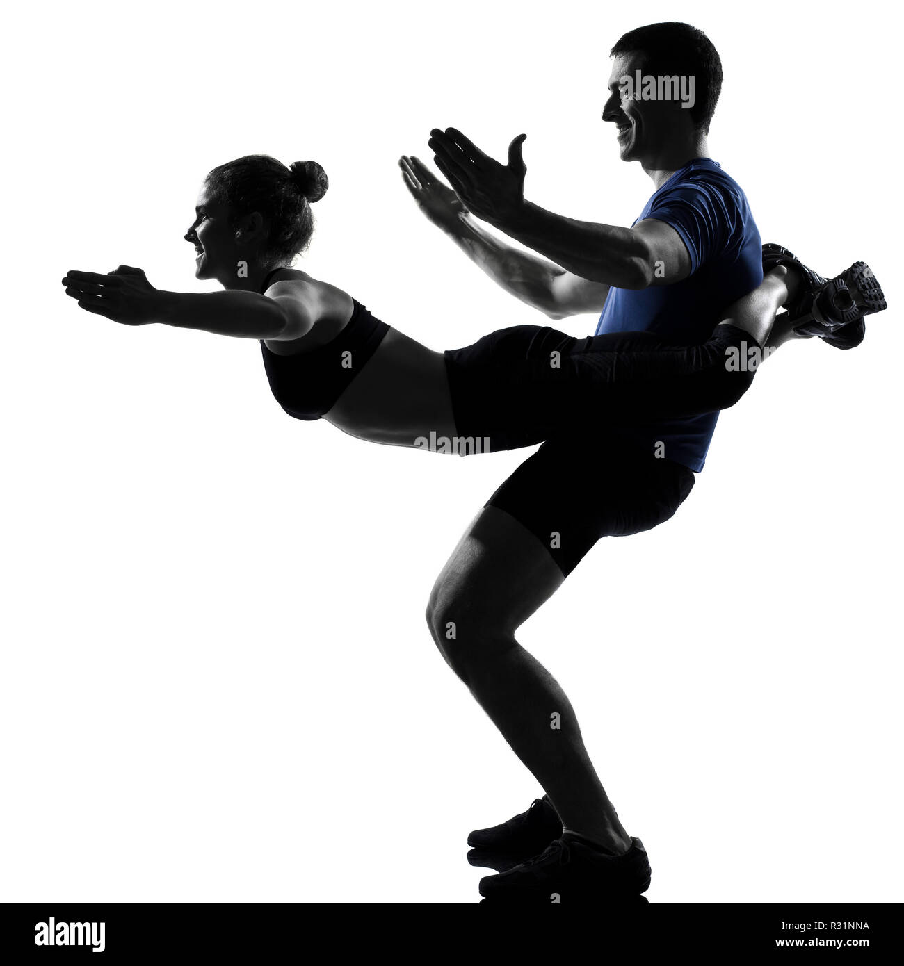 Acrobatics shadow Cut Out Stock Images & Pictures - Alamy