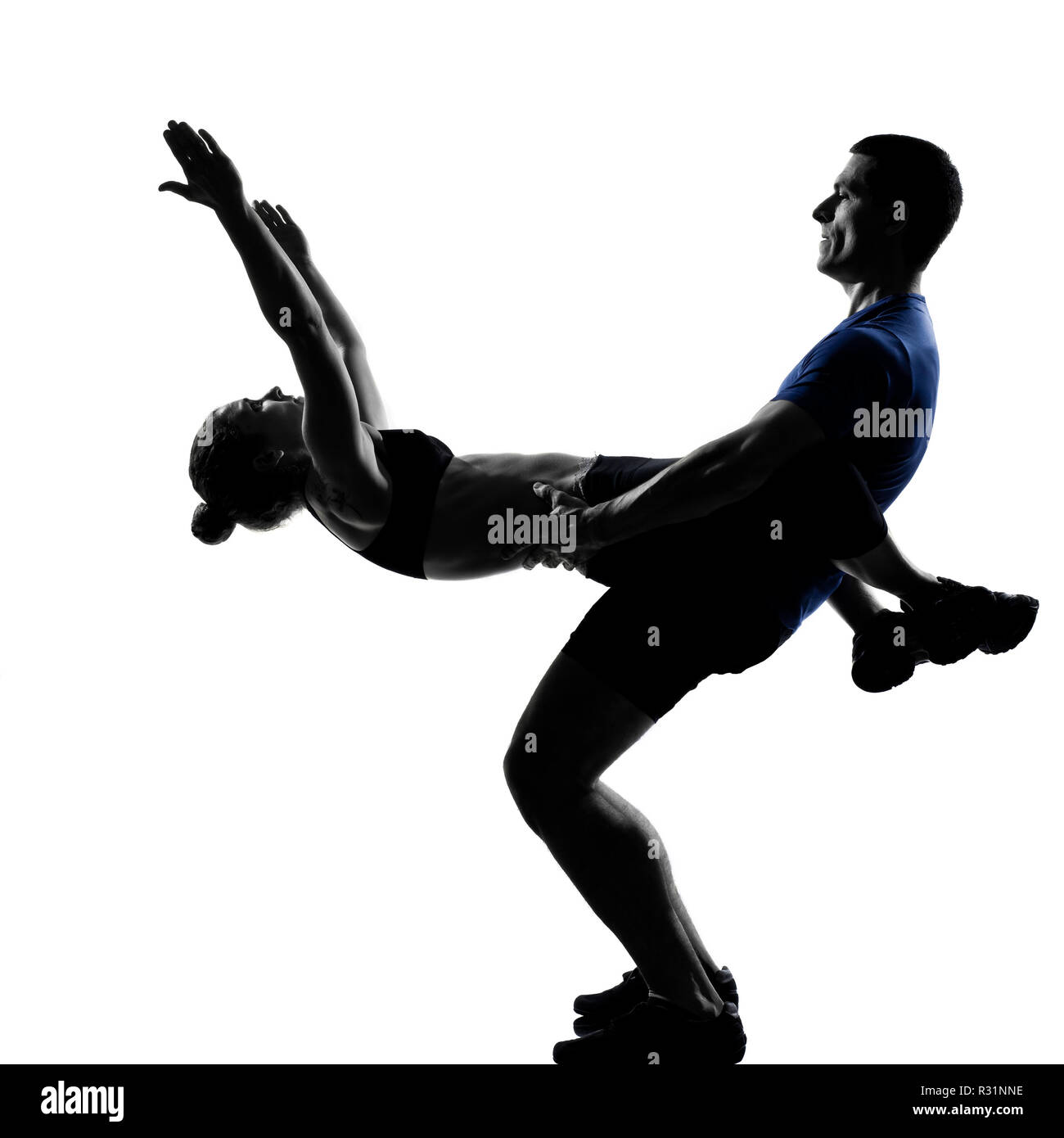 Acrobatics shadow Cut Out Stock Images & Pictures - Alamy