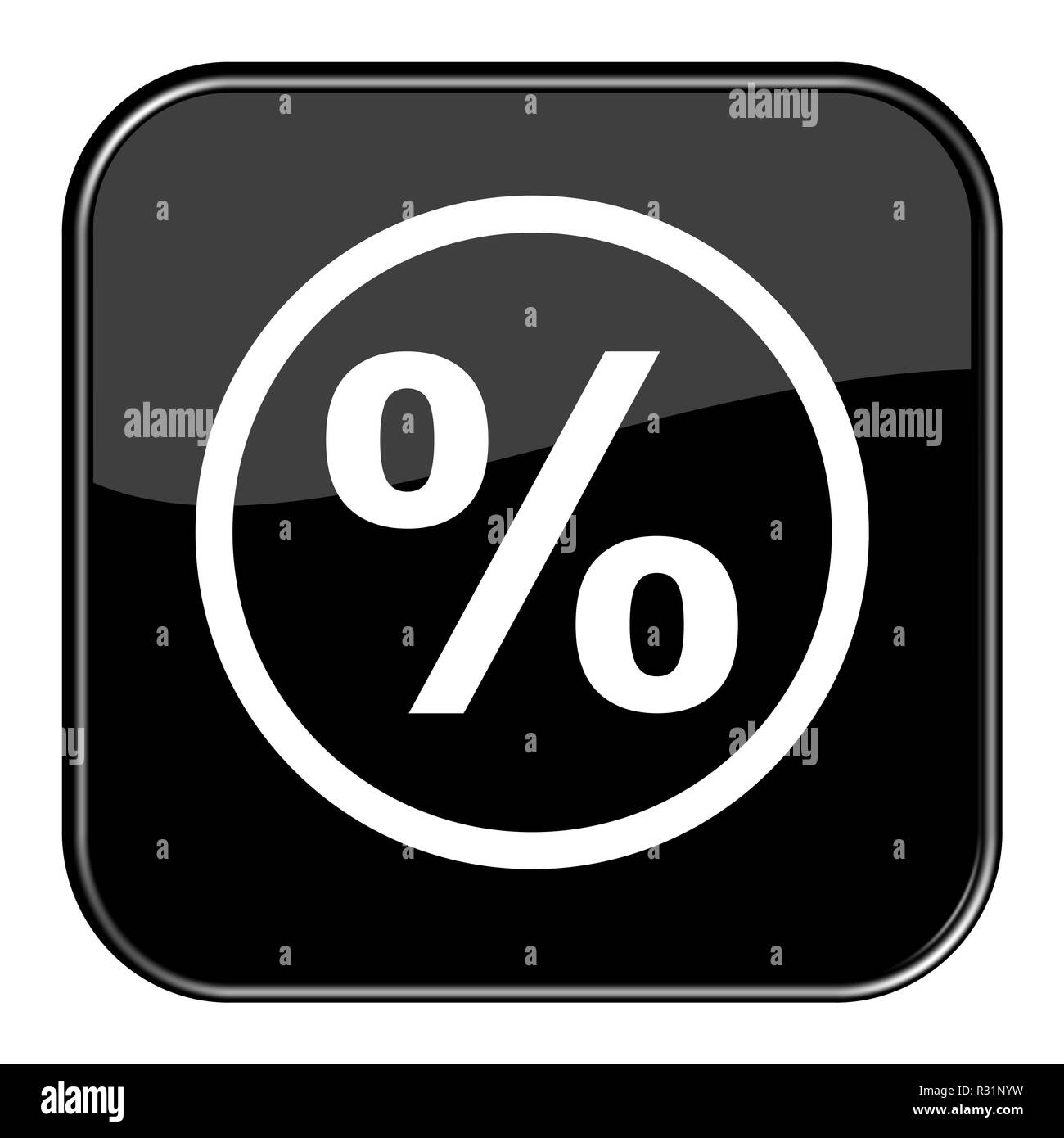 Percent discount sign Black and White Stock Photos & Images - Alamy