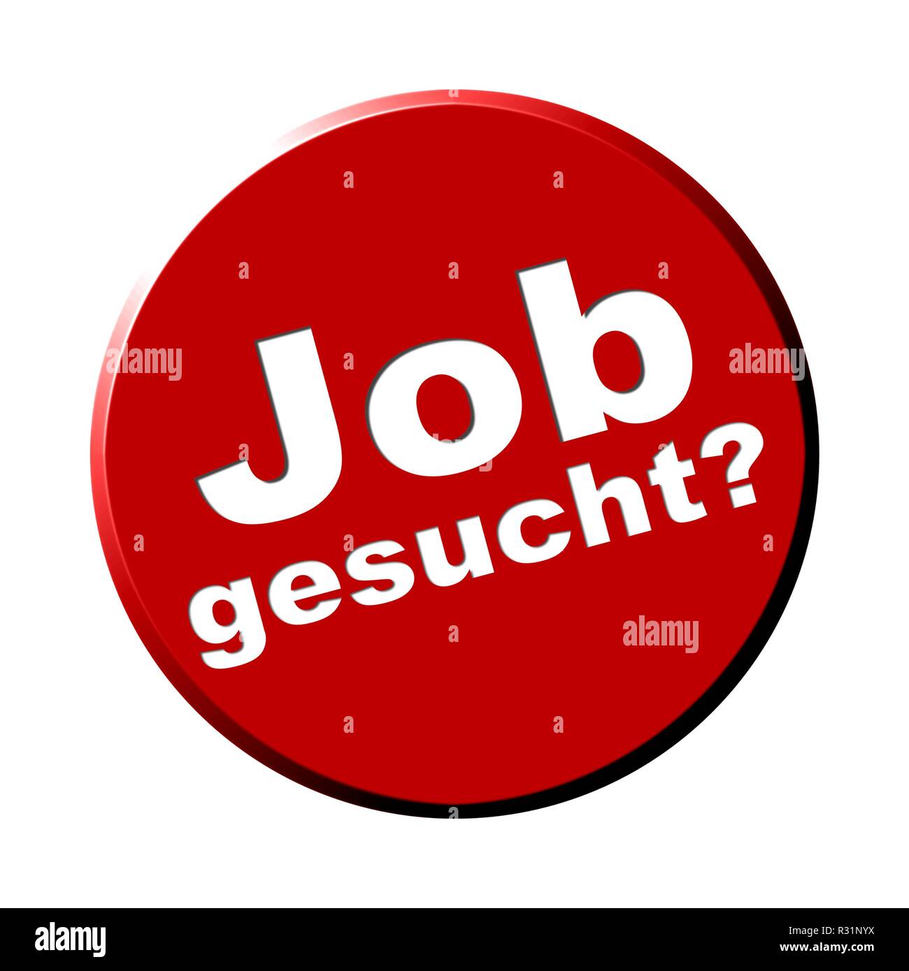 Red job app icon illustration Cut Out Stock Images & Pictures - Alamy