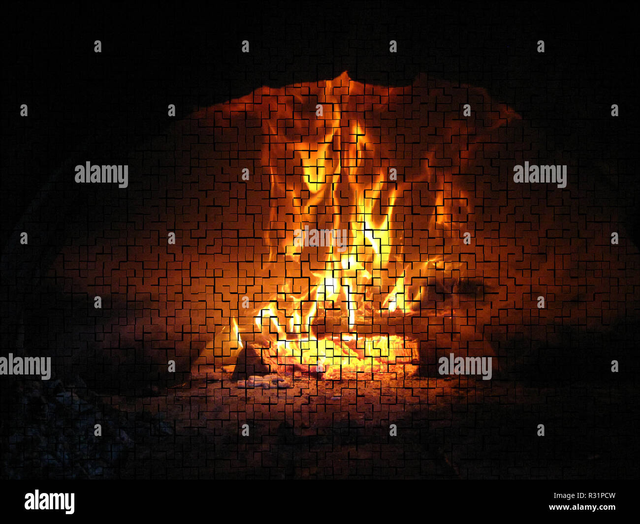 Coal effect electric fire hi-res stock photography and images - Alamy