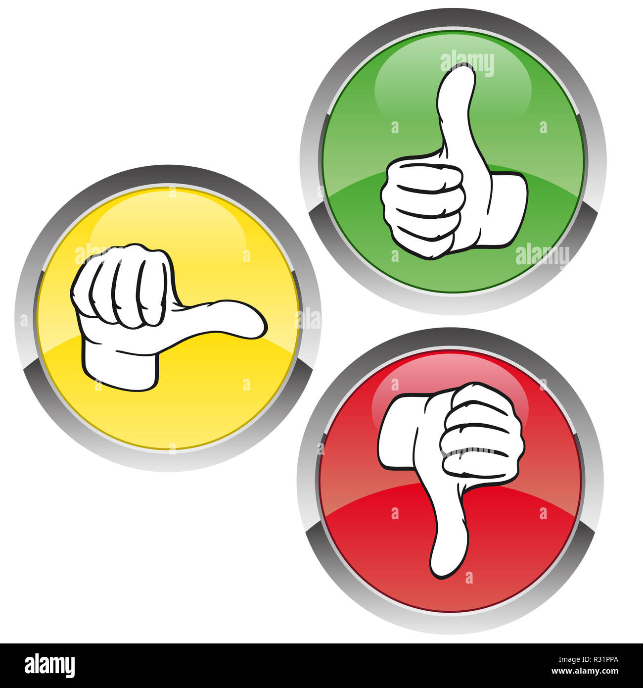 vote traffic light red-yellow-green Stock Photo - Alamy