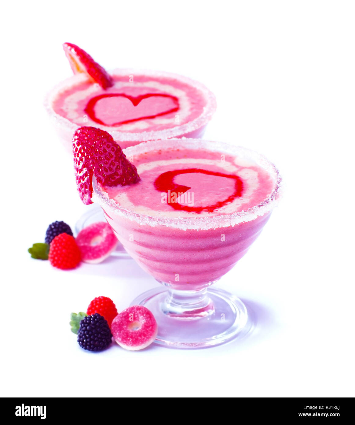 Long ice cream sundae Cut Out Stock Images & Pictures - Alamy