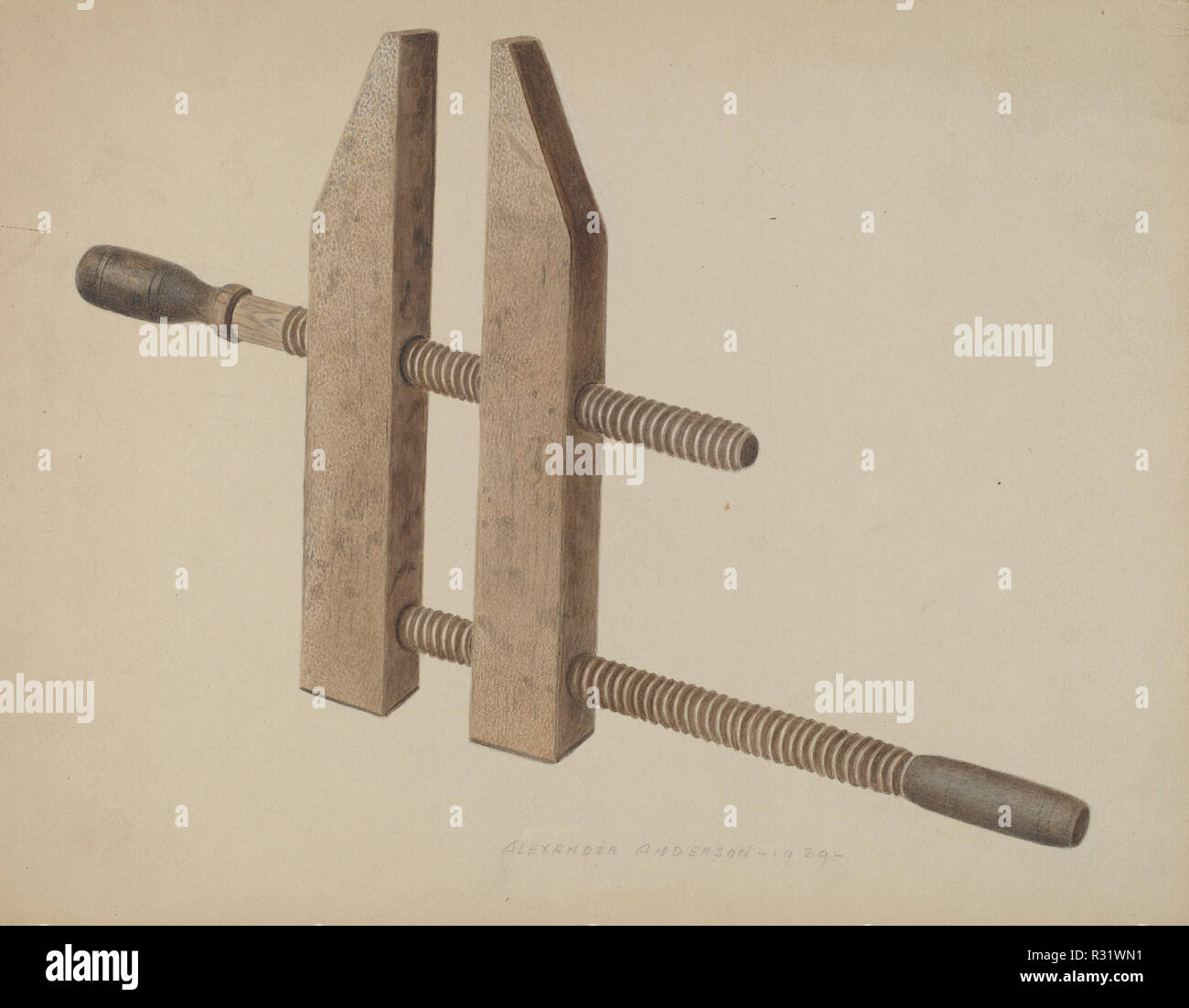 Carpenter's Clamp. Dated: 1939. Dimensions: overall: 28 x 35.7 cm (11 x ...