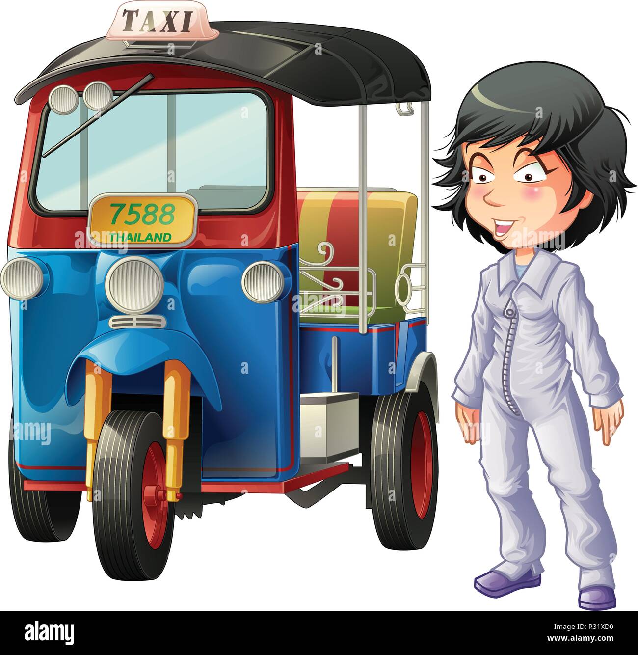 Bangkok child not children Stock Vector Images - Alamy