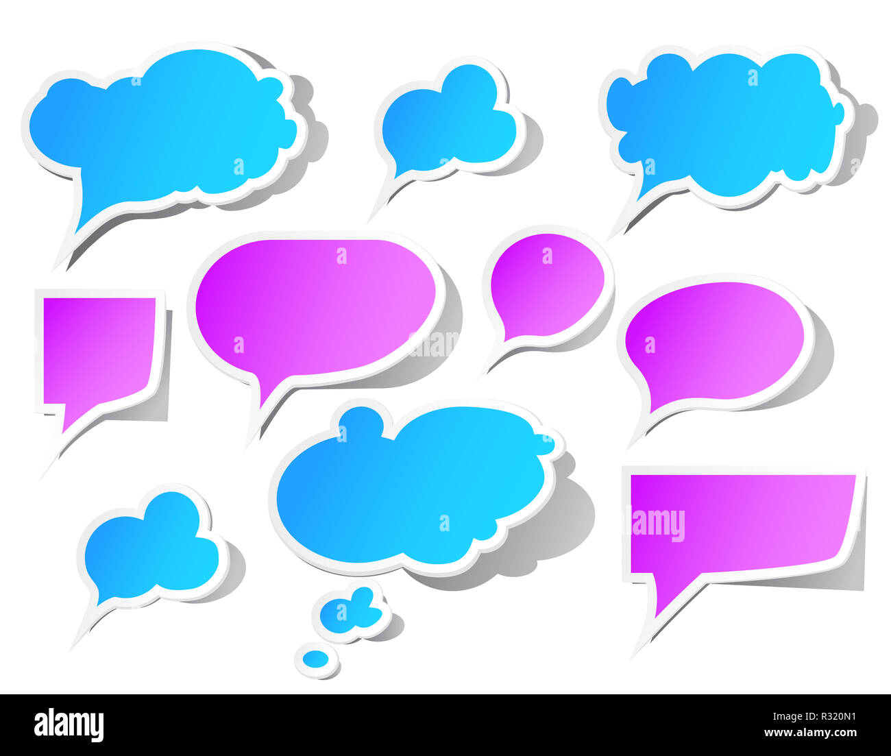 Figure drawing talking Cut Out Stock Images & Pictures - Alamy