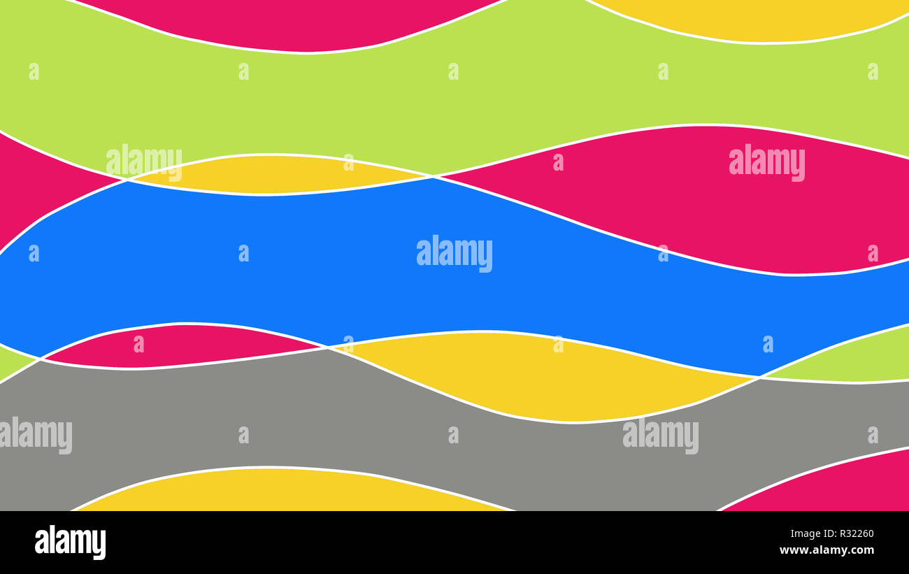 Acid colors horizontal curve lines texture Stock Photo - Alamy