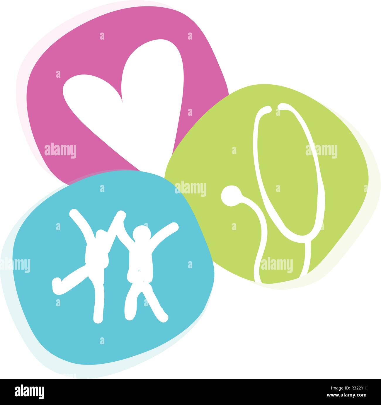 Cute And Fun Child Doctor Pediatrician Icon Symbol Stock Vector Image ...