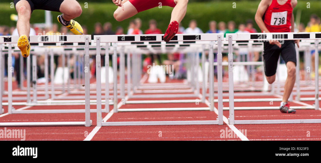 Hurdler training athlete hi-res stock photography and images - Alamy