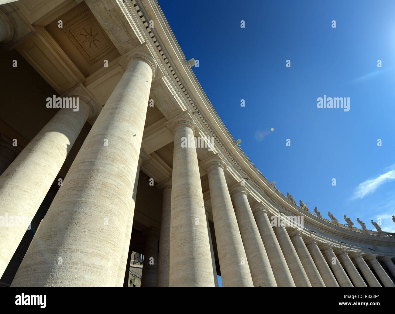St. Peter's Square colonnades Stock Photo - Alamy