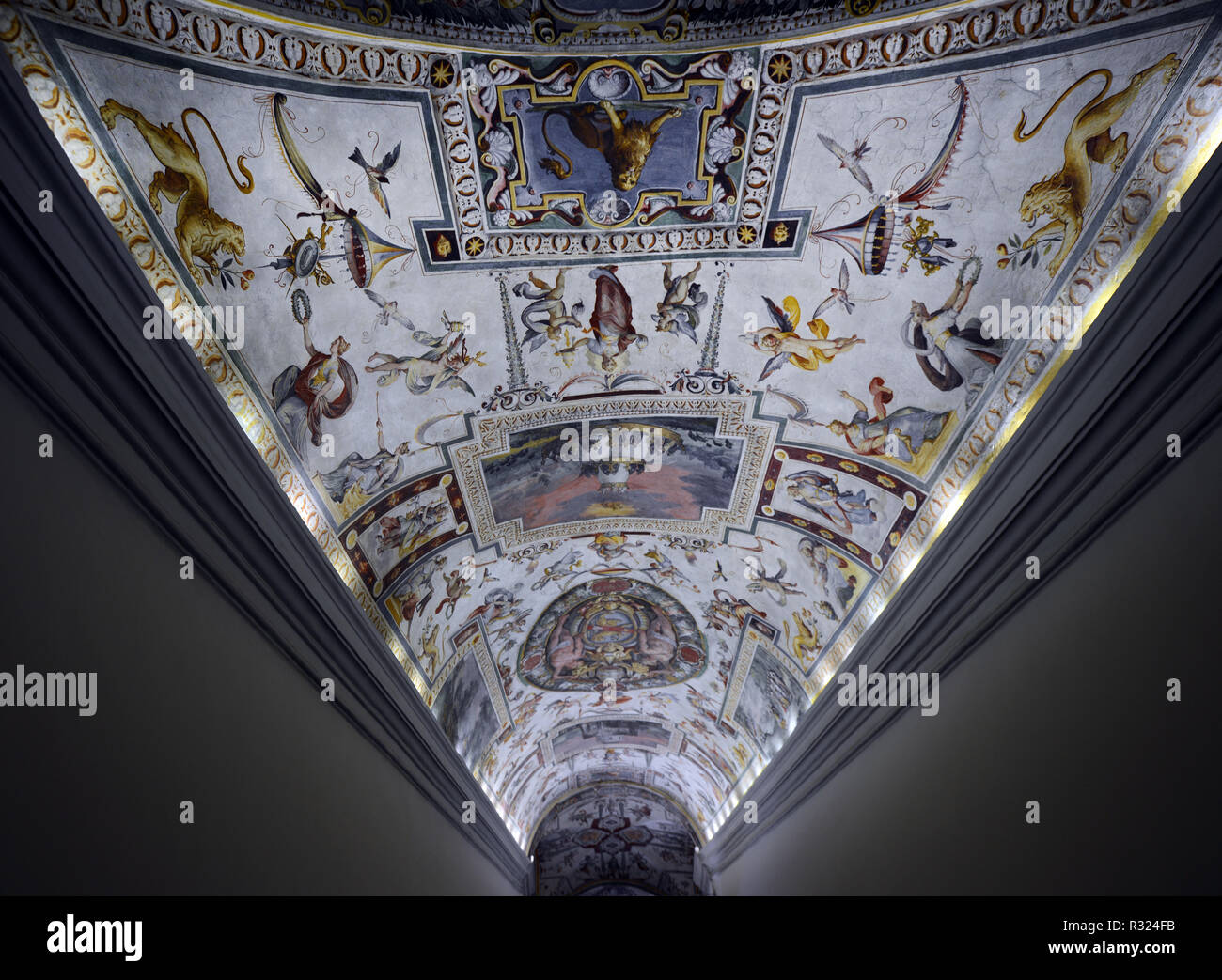 Exquisite Ceiling art in the Vatican museum Stock Photo - Alamy