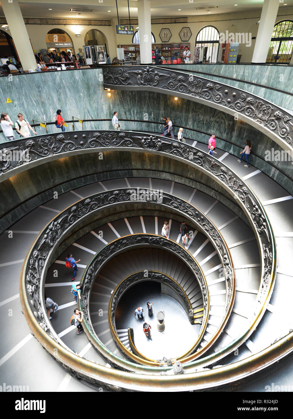 The Bramante Staircase in the Vatican museum Stock Photo - Alamy