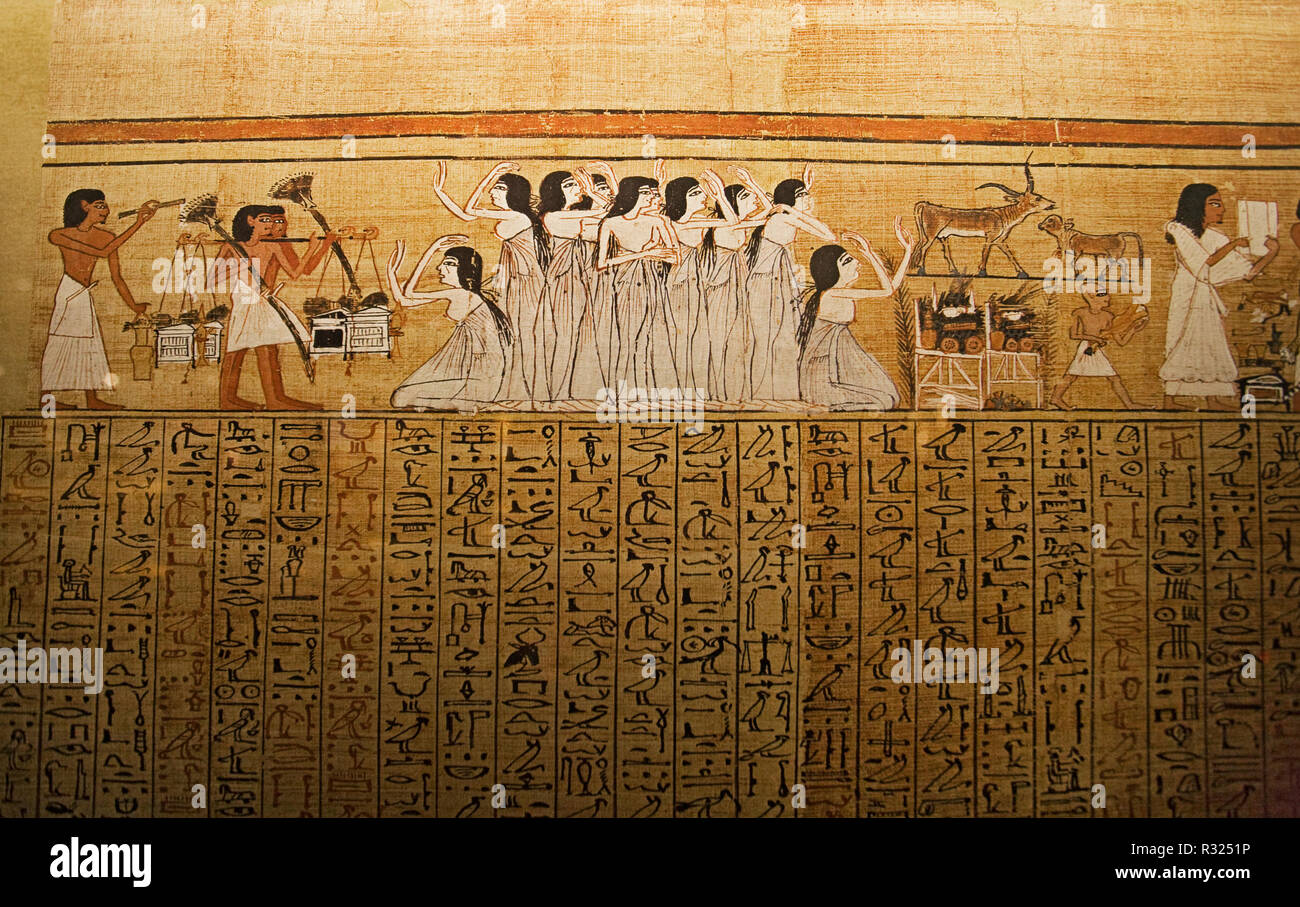 Ancient egyptian book of the dead tut hi-res stock photography and ...