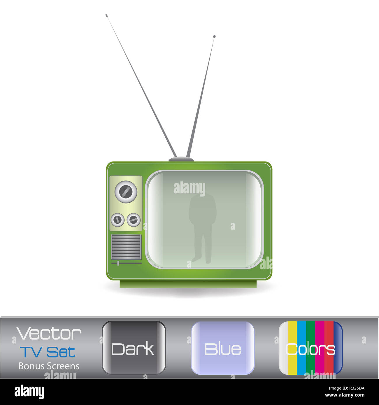 Old red tv green screen hi-res stock photography and images - Alamy