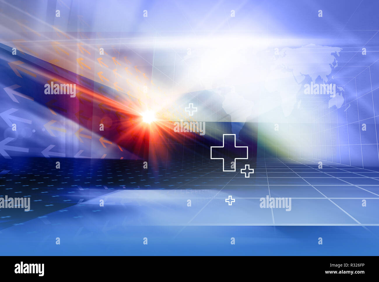 Graphical geometric medical news backdrop, medicine elements and health ...