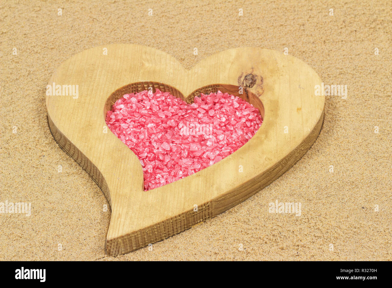 Â Â heart in the sand Stock Photo - Alamy
