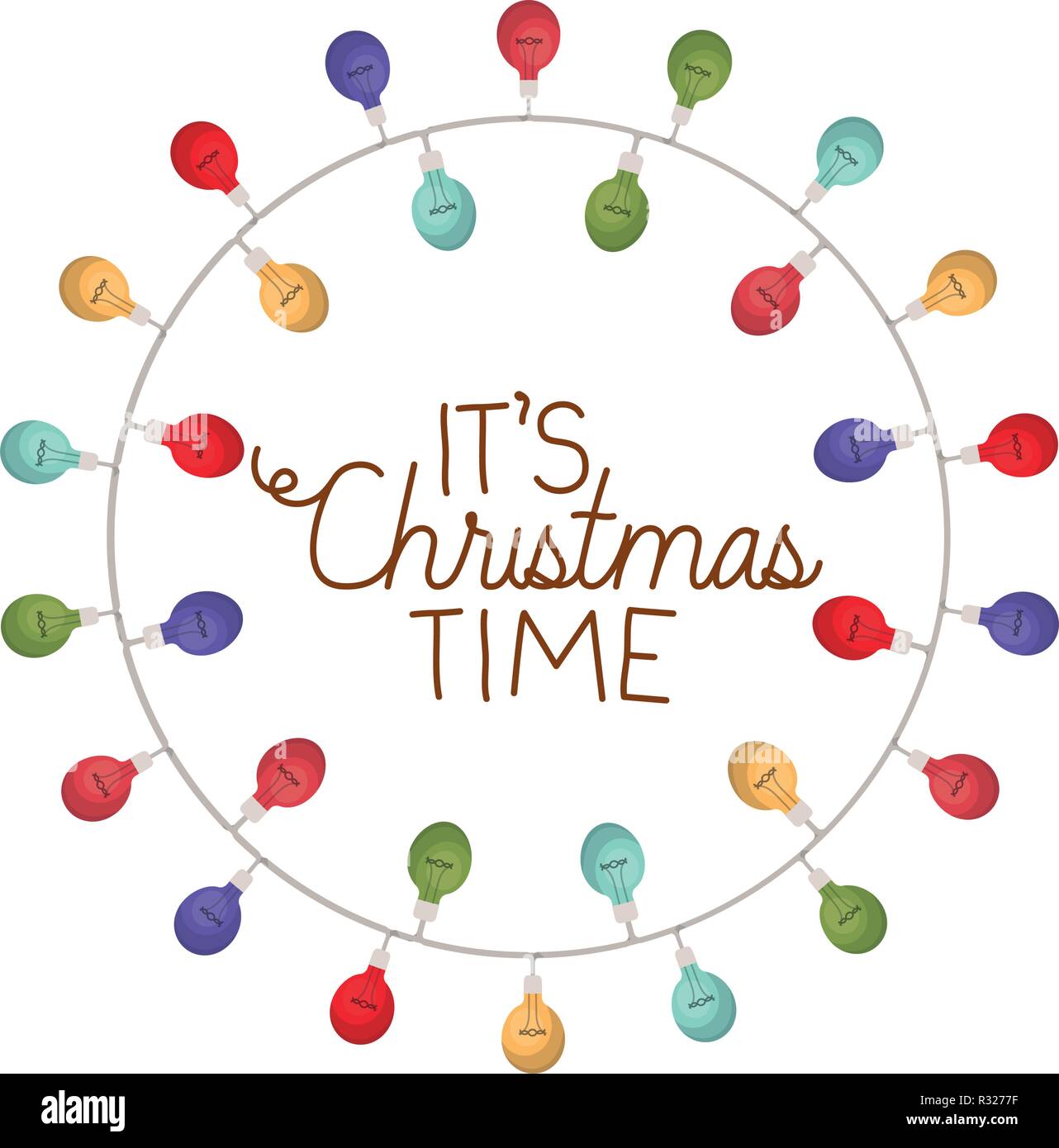 Christmas time lights Stock Vector Images - Alamy