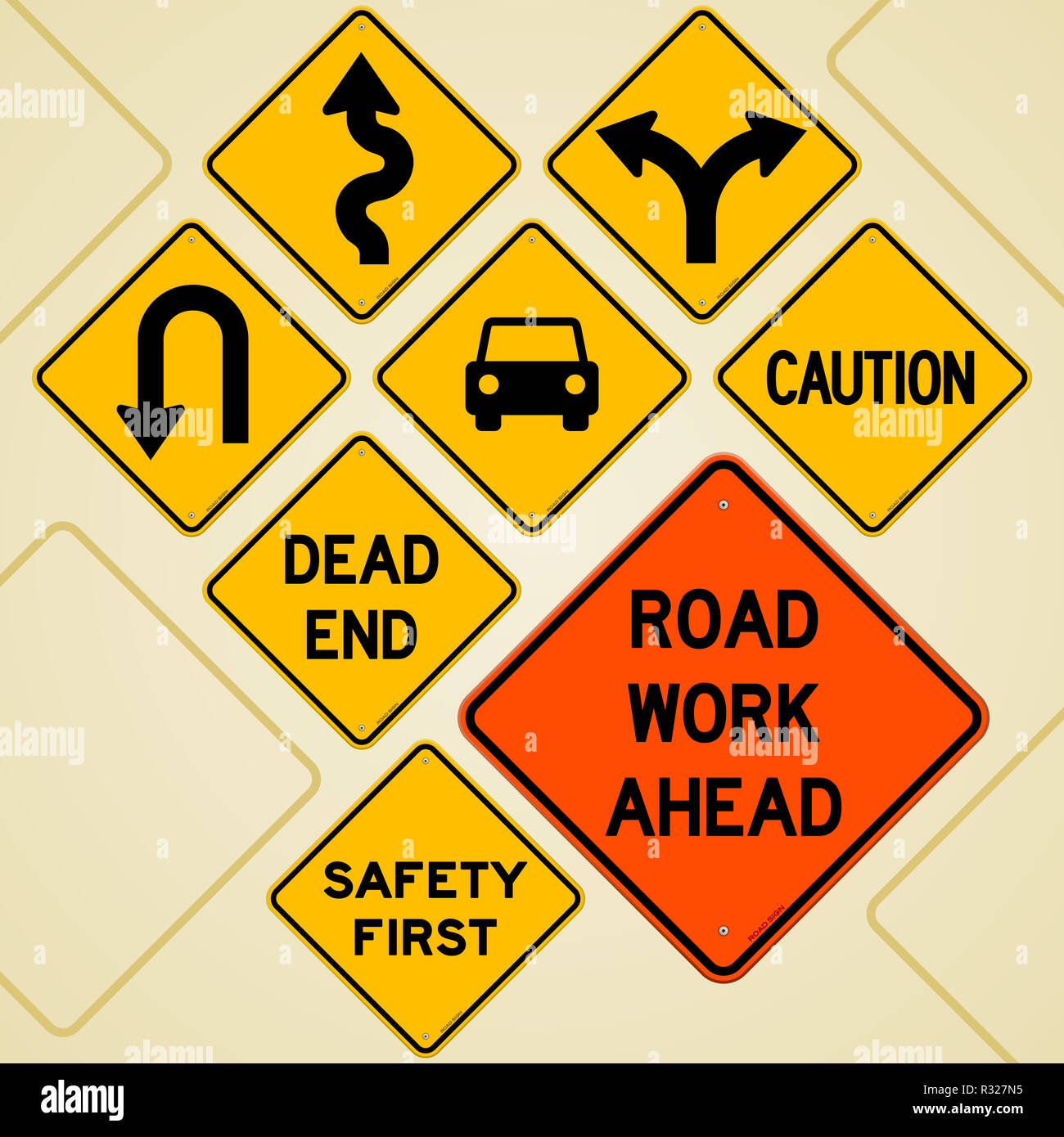 Vector illustration speed limit zone hi-res stock photography and ...