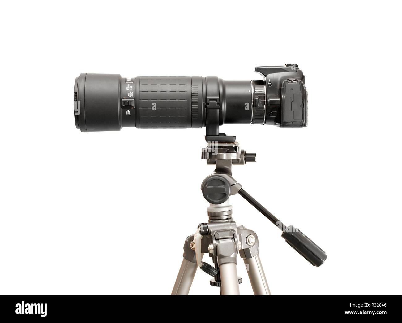 Huge telephoto lens Cut Out Stock Images & Pictures - Alamy