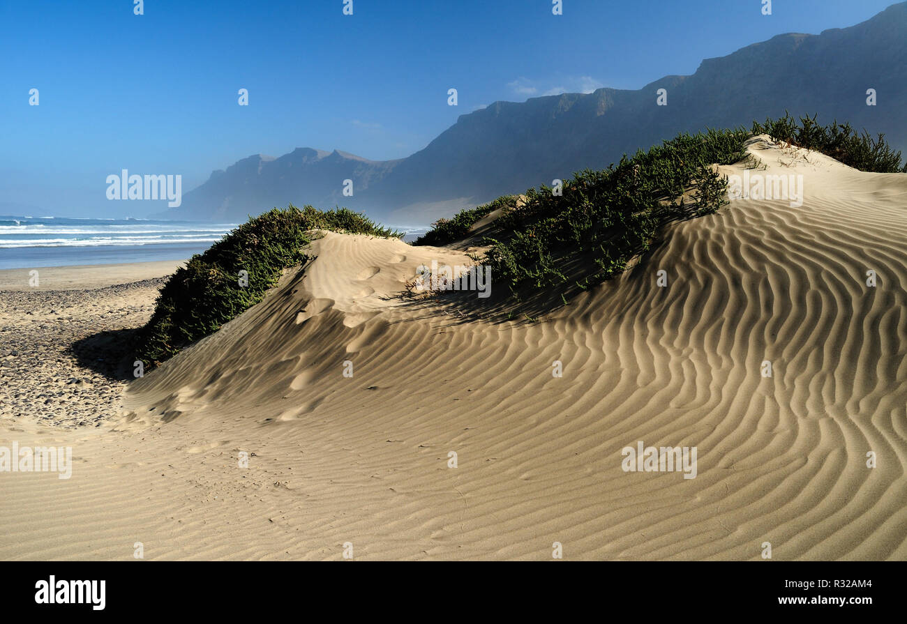 playa de famara Stock Photo - Alamy