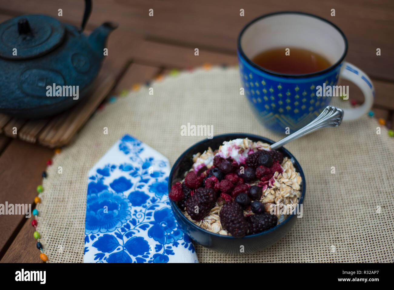 Healthy morning breakfast on summer hi-res stock photography and images ...