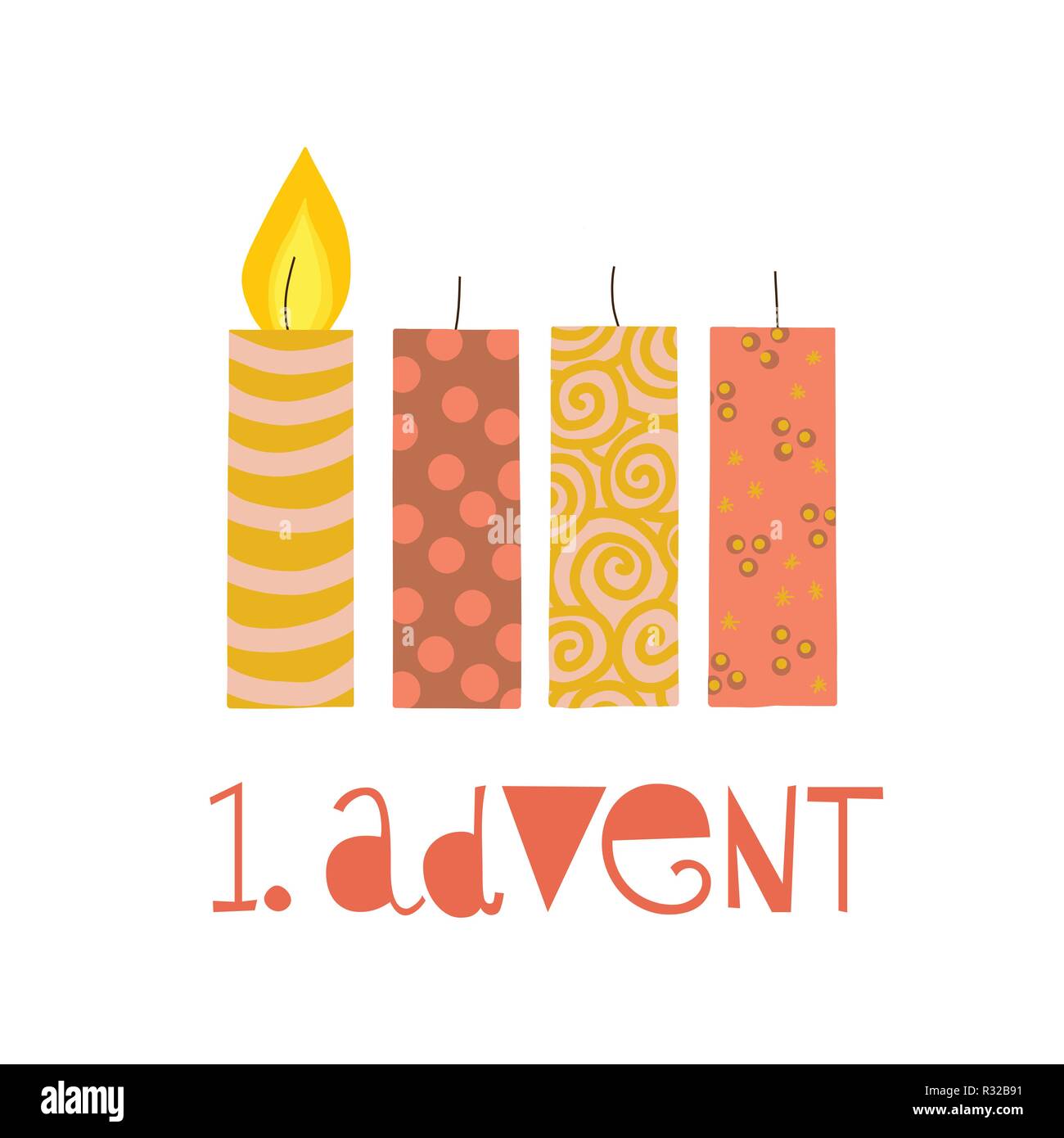 First sunday in advent Stock Vector Images - Alamy
