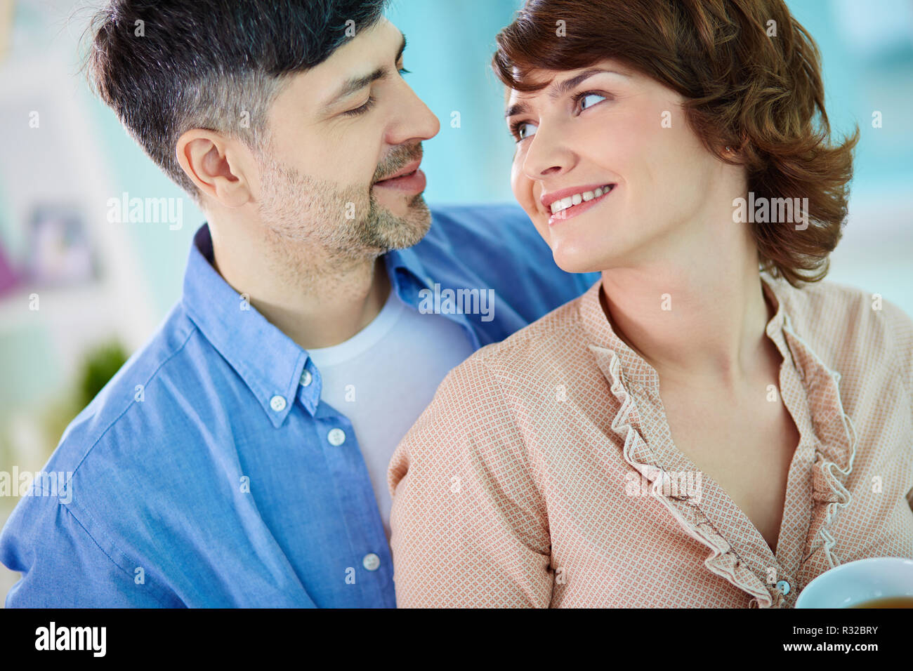 Photo attractive flirty young hi-res stock photography and images - Alamy