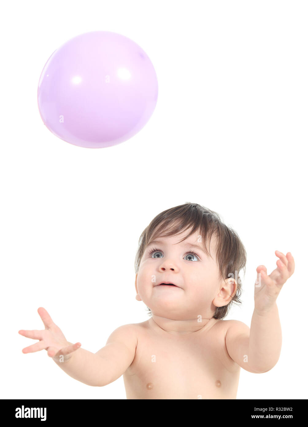 Infant toddler catch balloon hi-res stock photography and images - Alamy