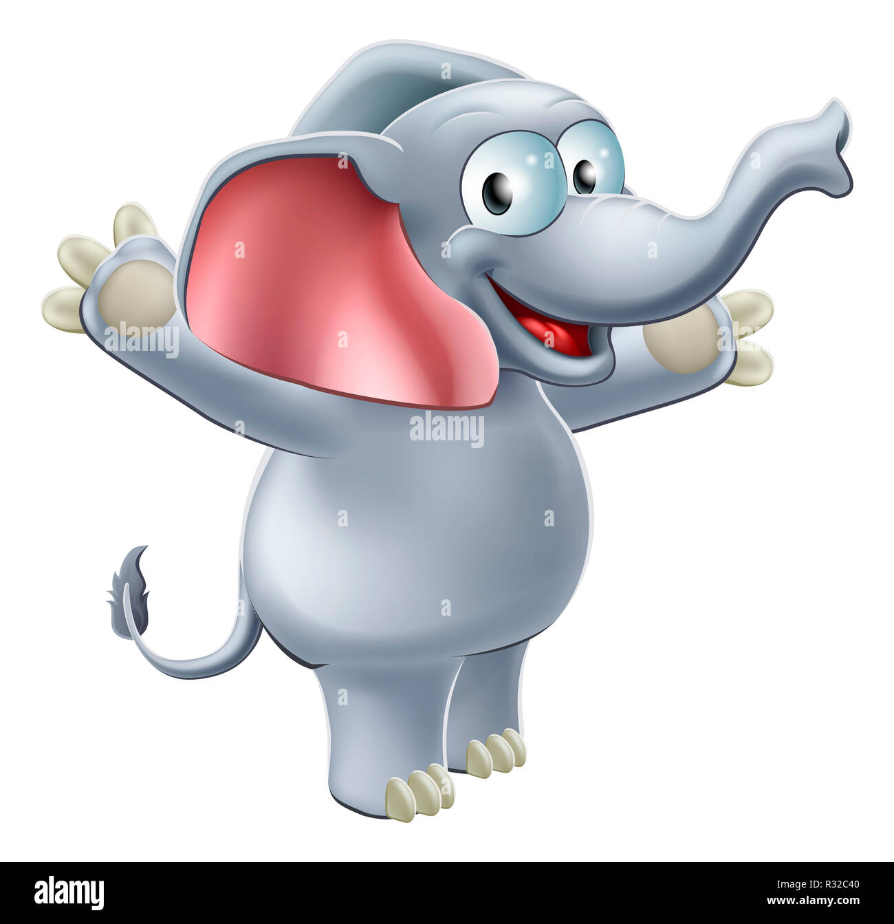 Elephant waving its trunk hi-res stock photography and images - Alamy