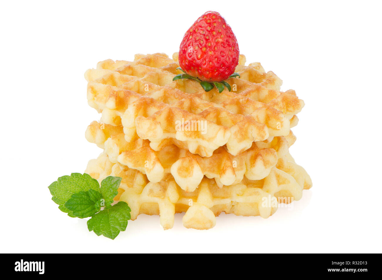 Food two golden wafers hi-res stock photography and images - Alamy