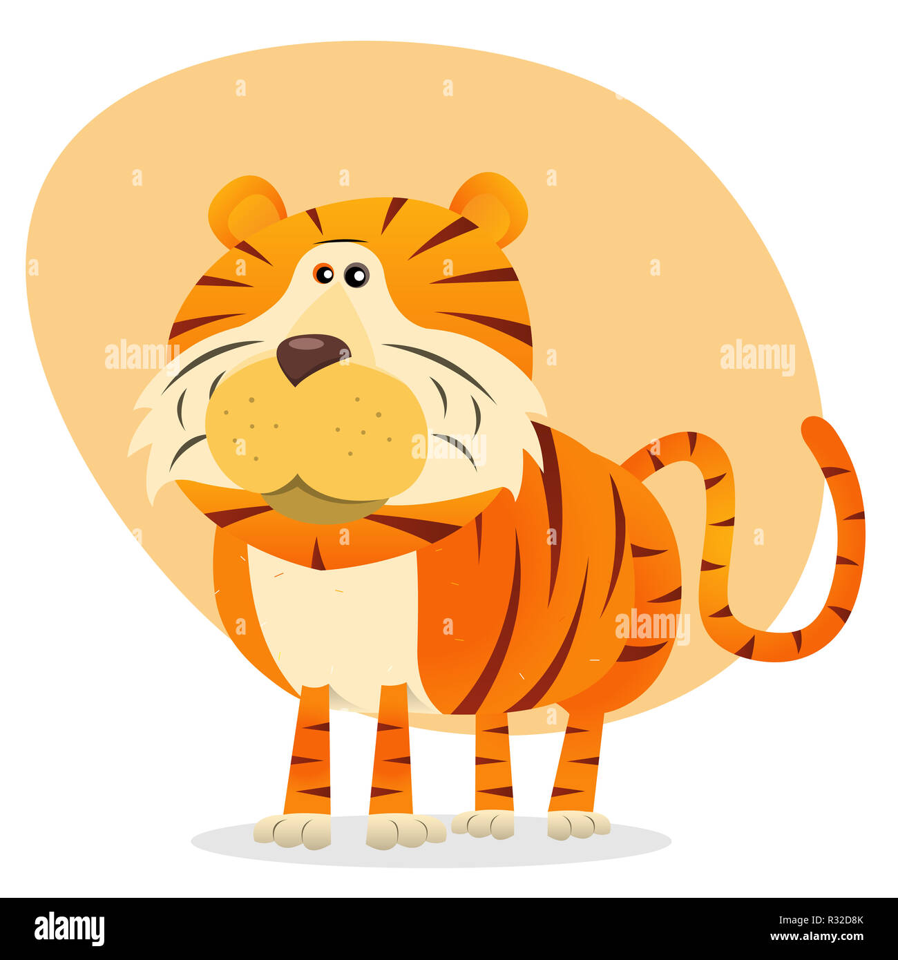 Cartoon fierce tiger animal character hi-res stock photography and ...