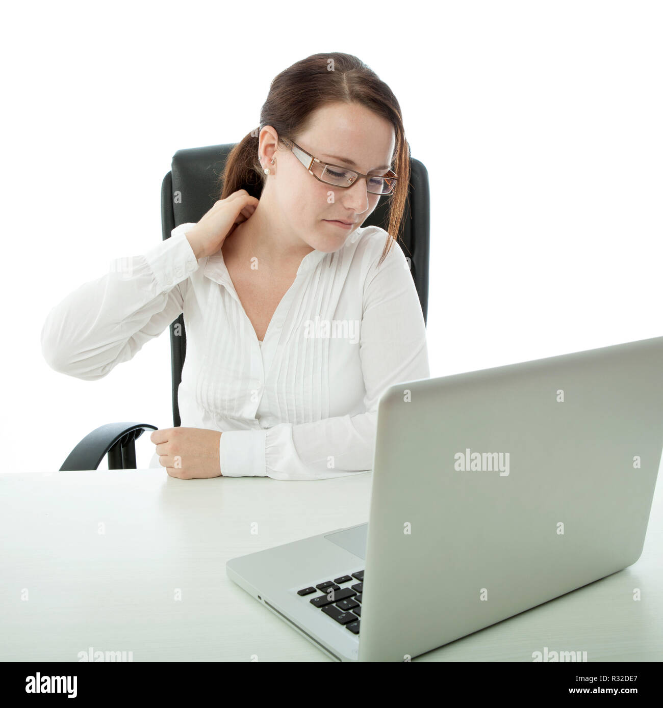 Human computer neck hi-res stock photography and images - Alamy
