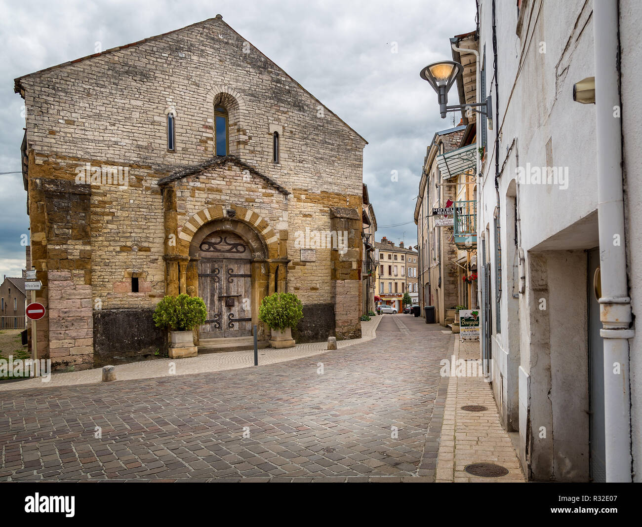 11th Century St Valerien church in Tournus, Burgundy, France on 12 June ...