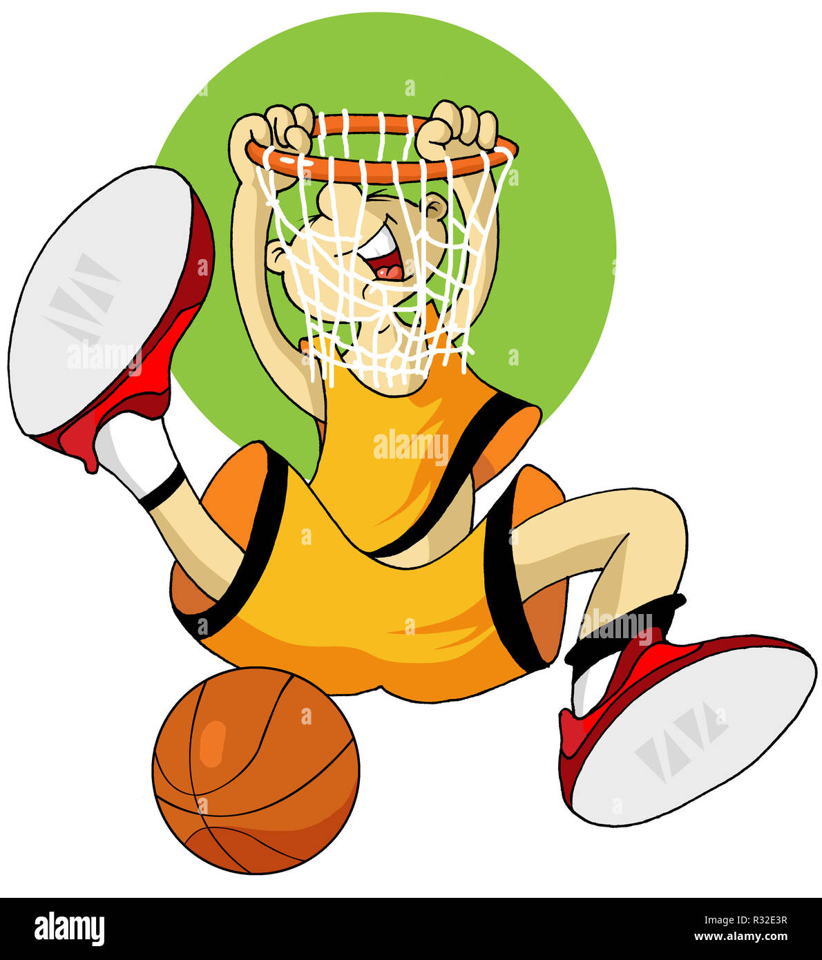 Children bouncing basketball hi-res stock photography and images - Alamy