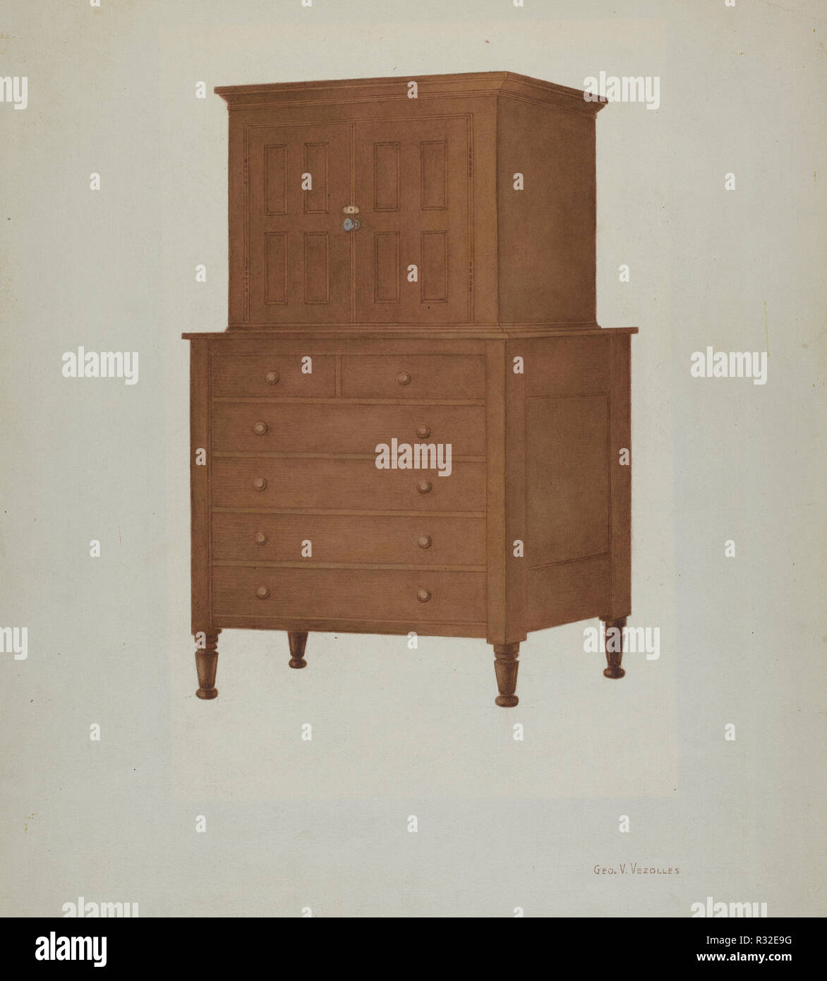 George washington cabinet hi-res stock photography and images - Alamy