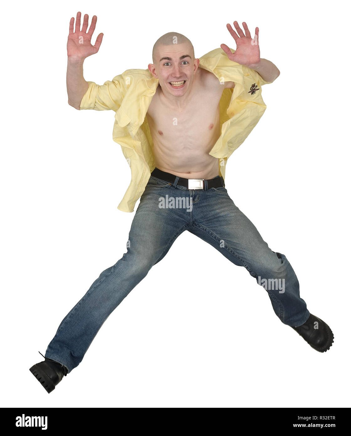 Laughing bald man bald Cut Out Stock Images & Pictures - Alamy