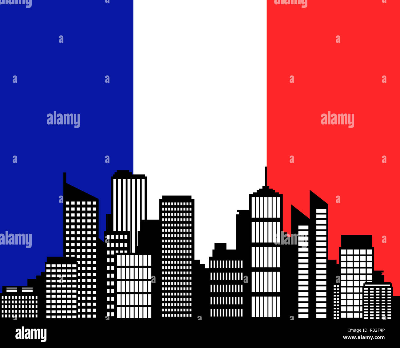 city and flag of france Stock Photo - Alamy