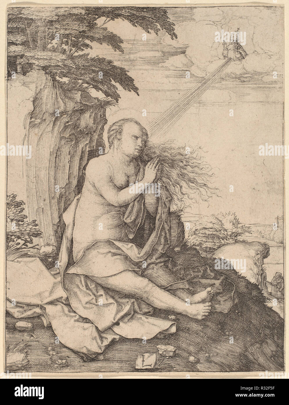 Saint Mary Magdalene in the Desert. Dated: c. 1508. Medium: engraving ...