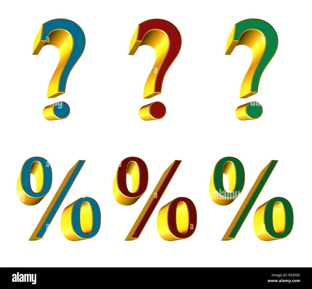percent and question mark Stock Photo - Alamy