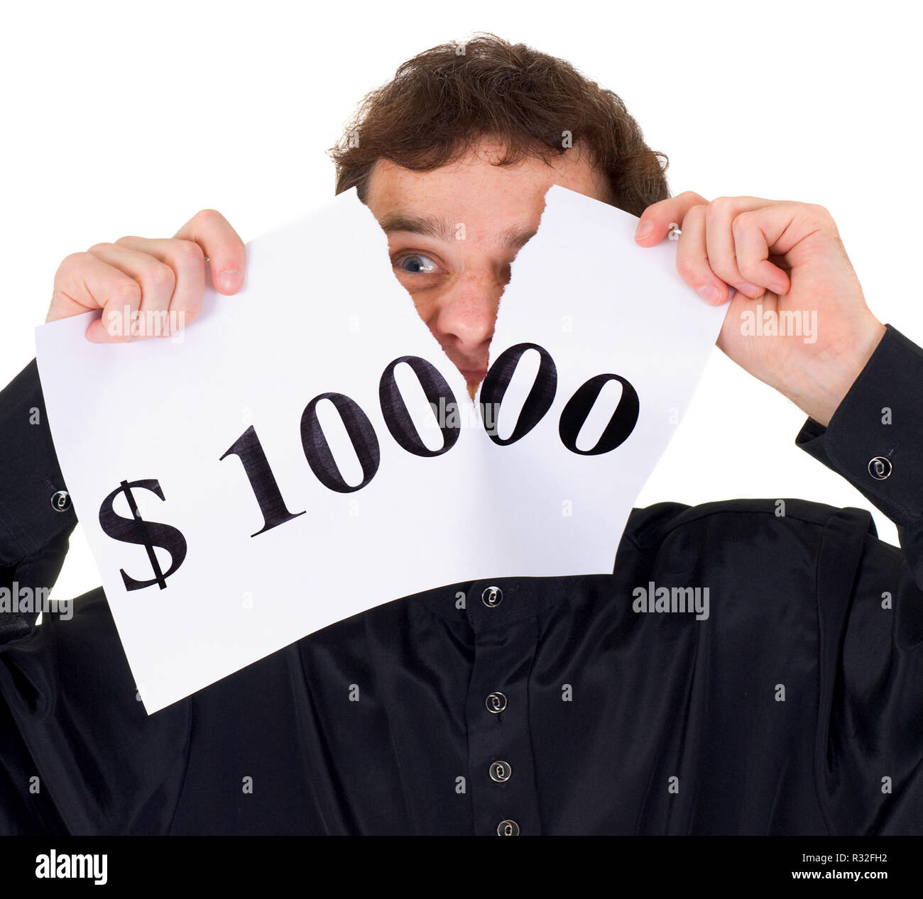 Hands tearing money hi-res stock photography and images - Alamy