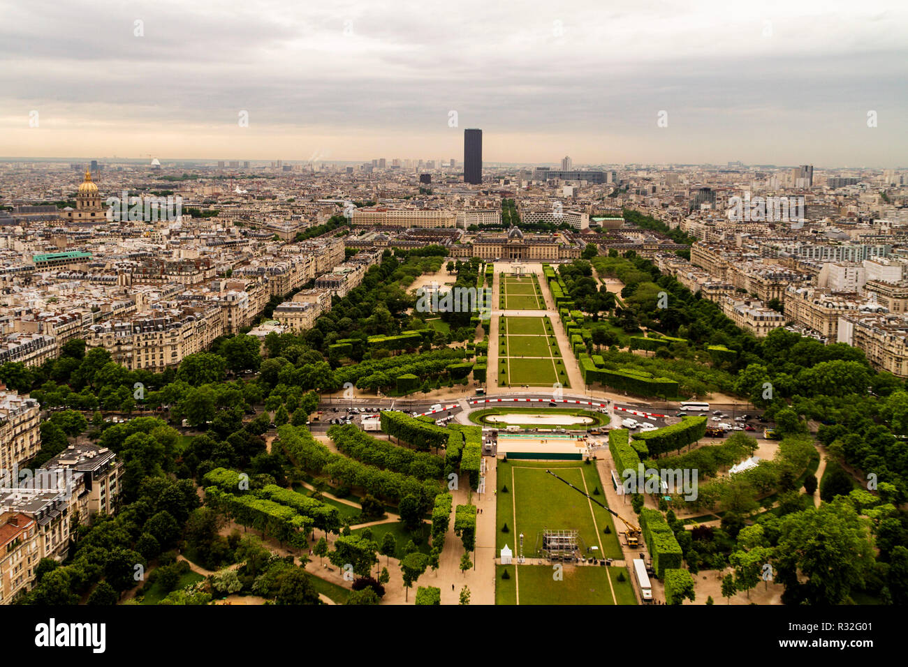 Paris view from above the eiffel tower Stock Photo - Alamy