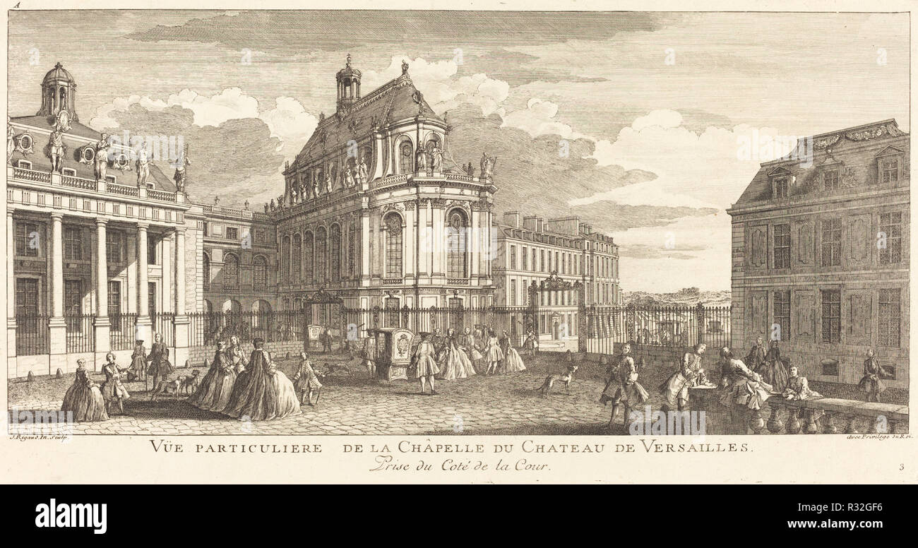 Vue Particuliere de la Chapelle du Chateau deVersailles. Medium ...