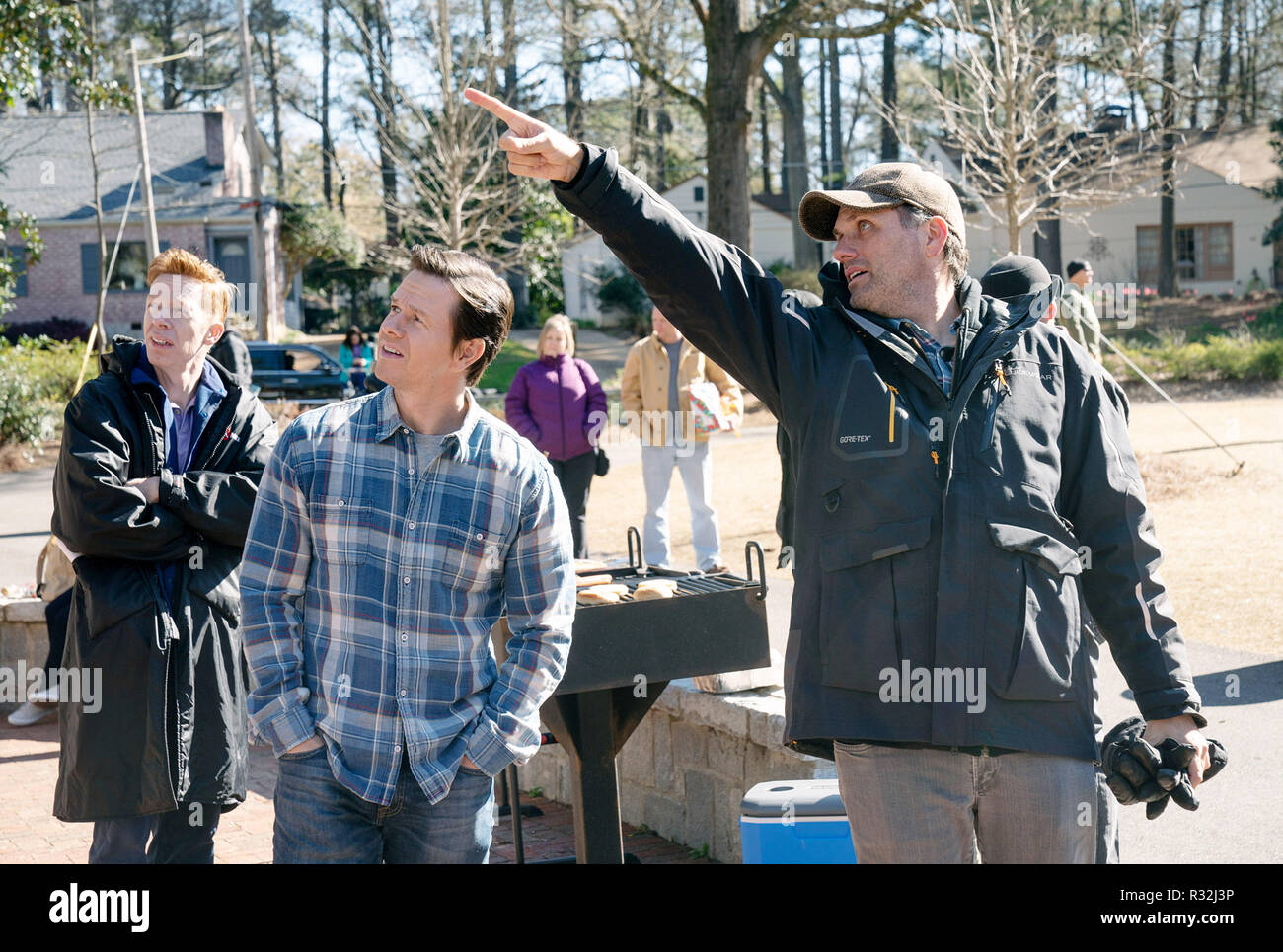 INSTANT FAMILY, from left: Jody Thompson, Mark Wahlberg, director Sean Anders, on set, 2018. ph ...