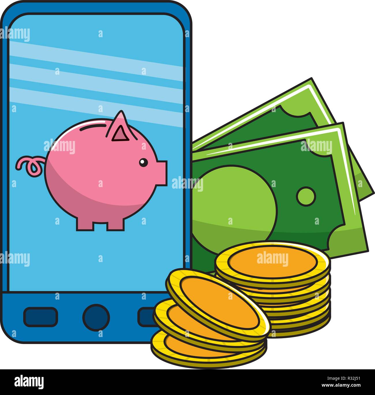 Money icon set design, financial commerce market market payment and buy ...